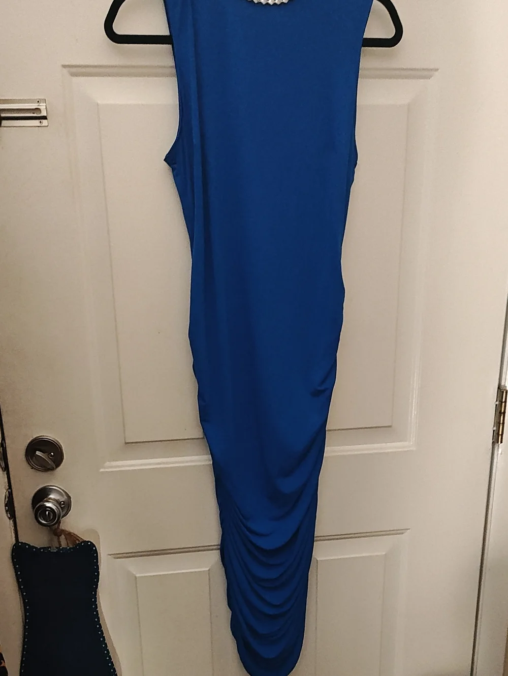 Dresses | Sleeveless Royal Blue Ruched Maxi Dress | Poshmark